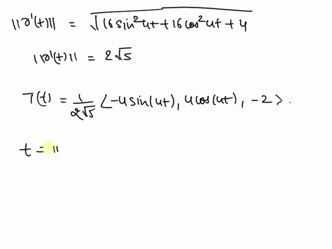 Point consider the helix rt cos3t sin3t 4t compute at t a...