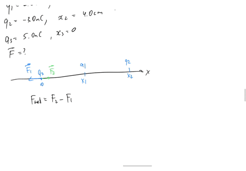 [GET ANSWER] three point charges q1 20 c q2 q1 and q3 40 c are located at 0 030 0 030 and 040 0 ...