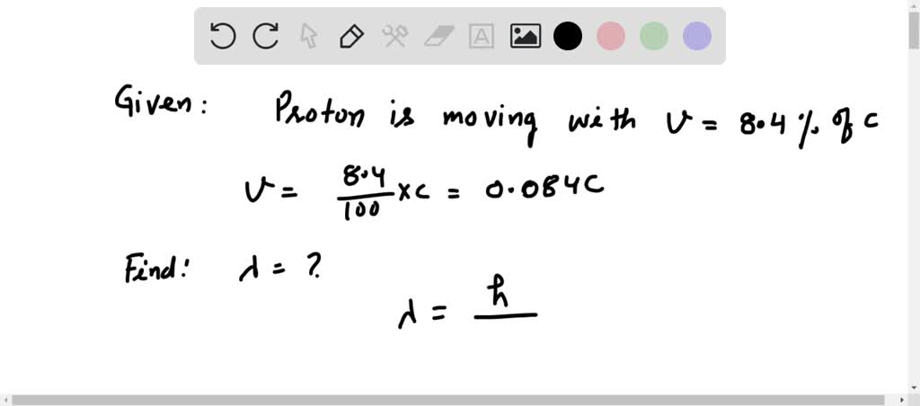 SOLVED: Problem on the wave-particle duality: (1.a) Calculate the de Broglie wavelength and the ...