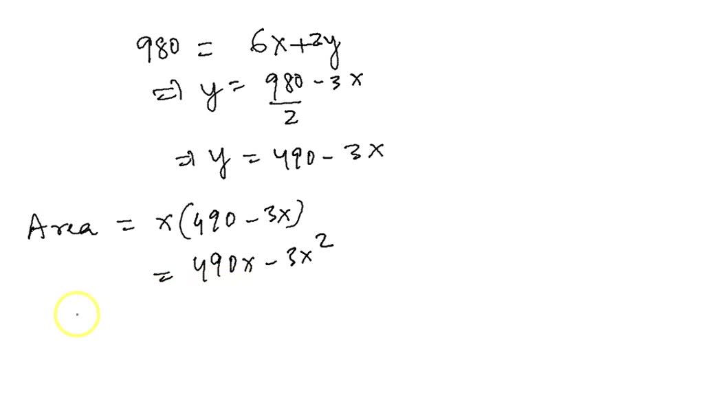 A cattle rancher wants to enclose a rectangular area and then divide it into five pens with ...