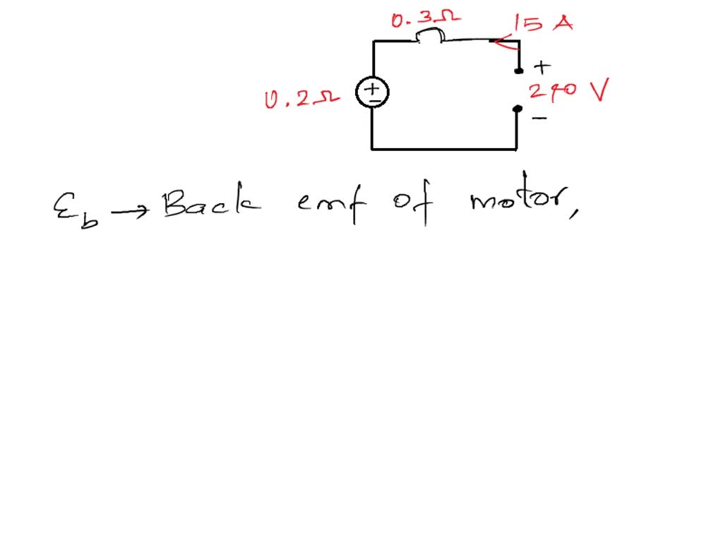 SOLVED: 'A 250 V series motor has 0.5 ohms armature resistance and 0.5 ...