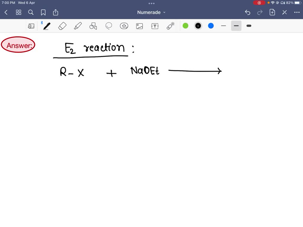 SOLVED: What is the rate equation for an E2 reaction? RX" represents an ...