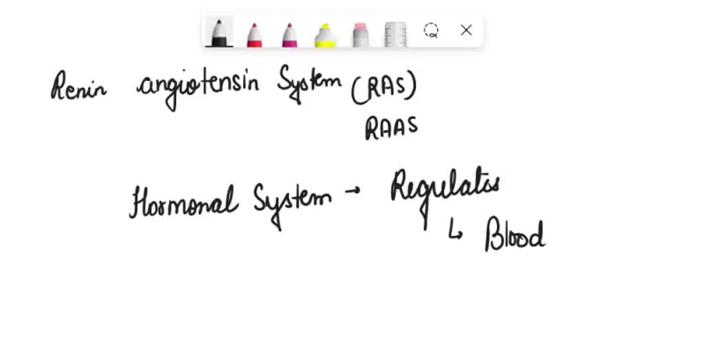 SOLVED: The renin-angiotensin-aldosterone system (RAAS) is a complex ...