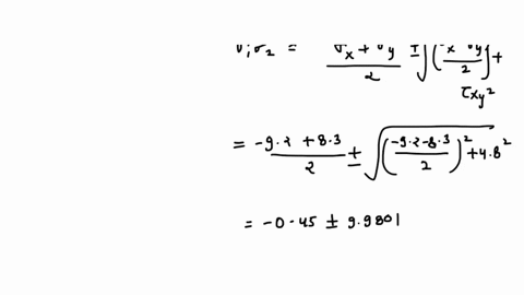 The state of stress on an element is shown in the figure....