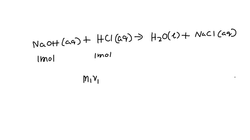SOLVED: What is the molarity of an HCl solution if 43.6 mL of a 0.125 M NaOH solution are needed ...
