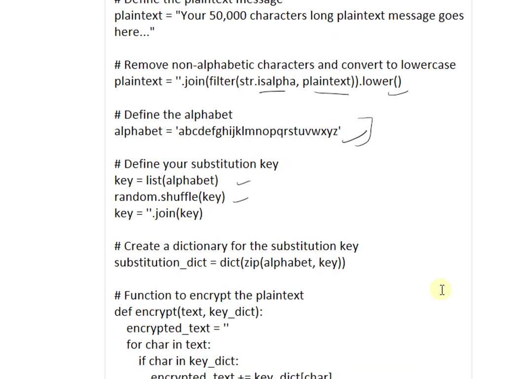 Solved Write A Python Script That Will Encrypt And Decrypt A Plaintext Message Using The Caesar