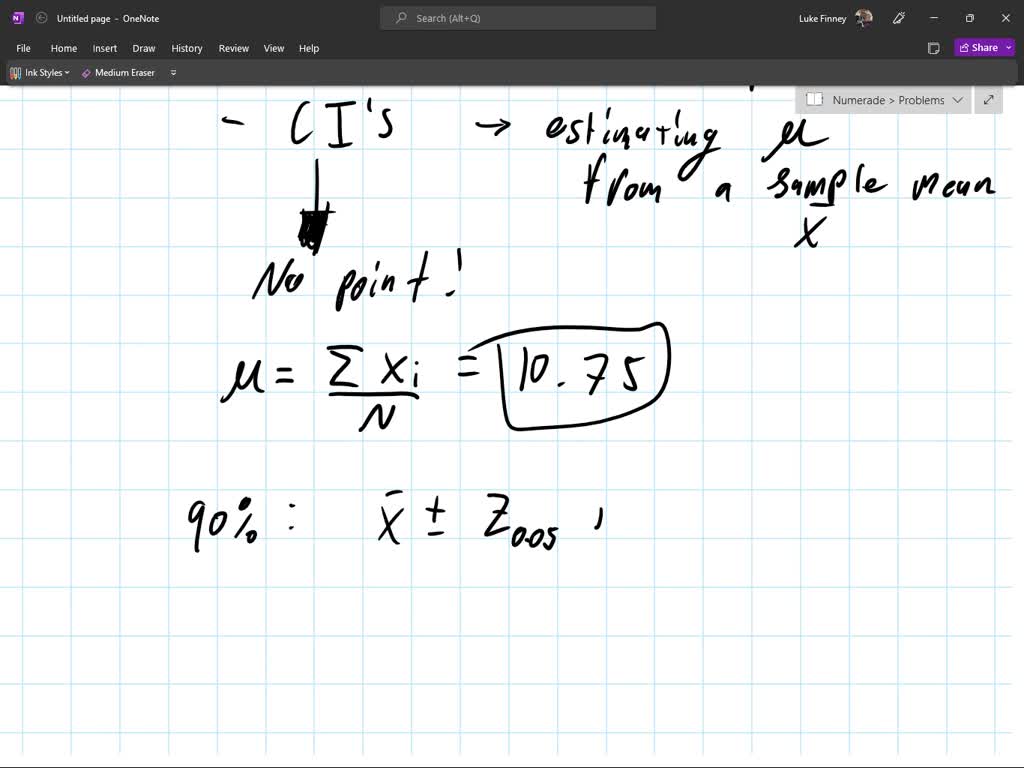 SOLVED: Calculate the 99%, 95%, and 90% confidence intervals for the following information ...