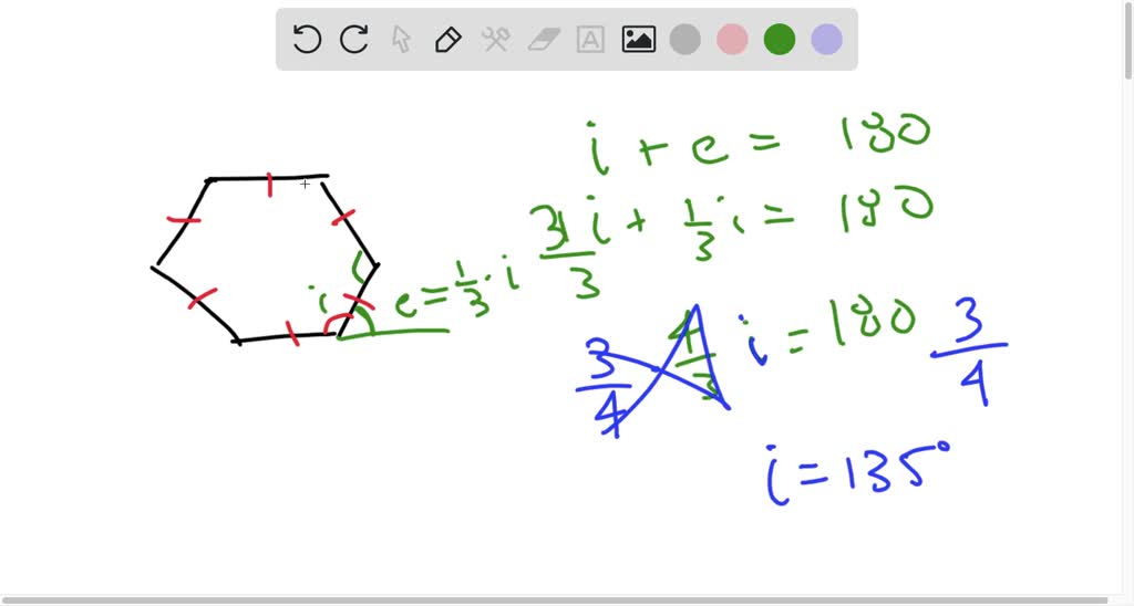 SOLVED: The exterior angle of a regular polygon is one-third of its ...