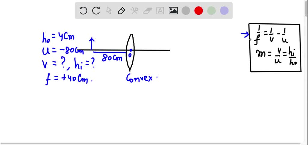 SOLVED: A 4.0 cm tall object is 42.0 cm in front of a converging lens ...