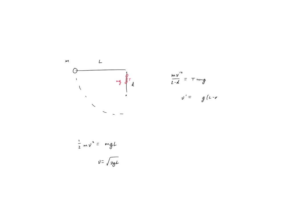 SOLVED: You attach one end of a string of length ℓ to a small ball of ...