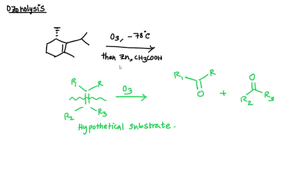 SOLVED: Question 3 (1 point) In the following ozonolysis reaction, if ...