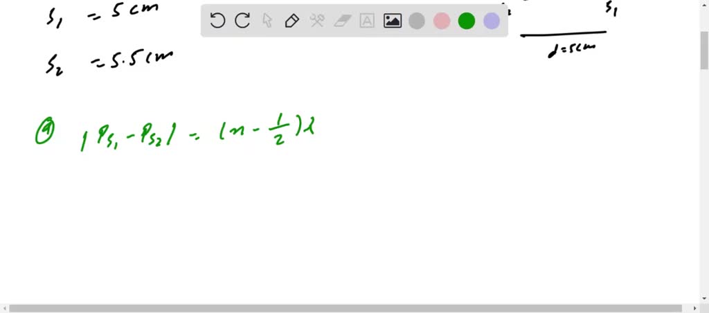 SOLVED: 19. Two identical point sources are 5.0 cm apart, in phase and ...