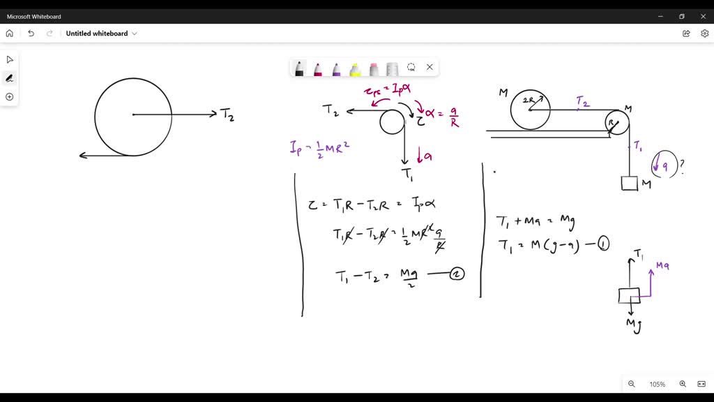 SOLVED: uniform solid cylinder with mass M and radius 2R rests on a horizontal tabletop. A ...