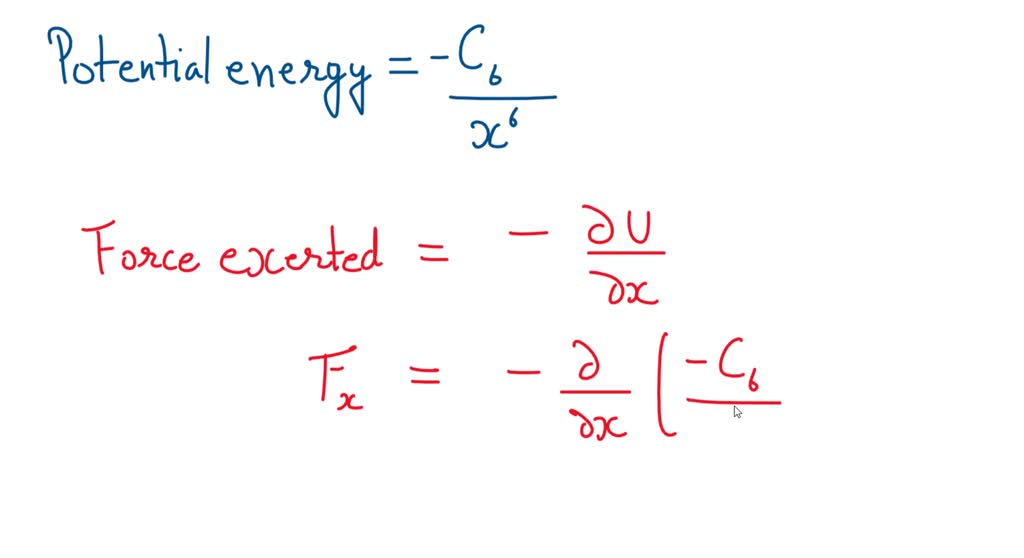 SOLVED: The potential energy of a pair of hydrogen atoms separated by a ...
