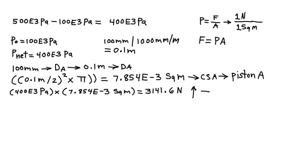 SOLVED: 1.78 (9 th Edition) Two cylinders are connected by a piston ...