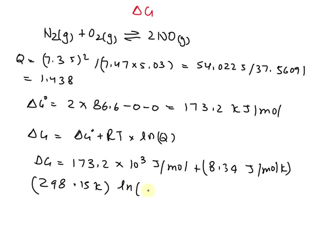 Solved O Entropy And Free Energy Calculating Reaction Free Energy