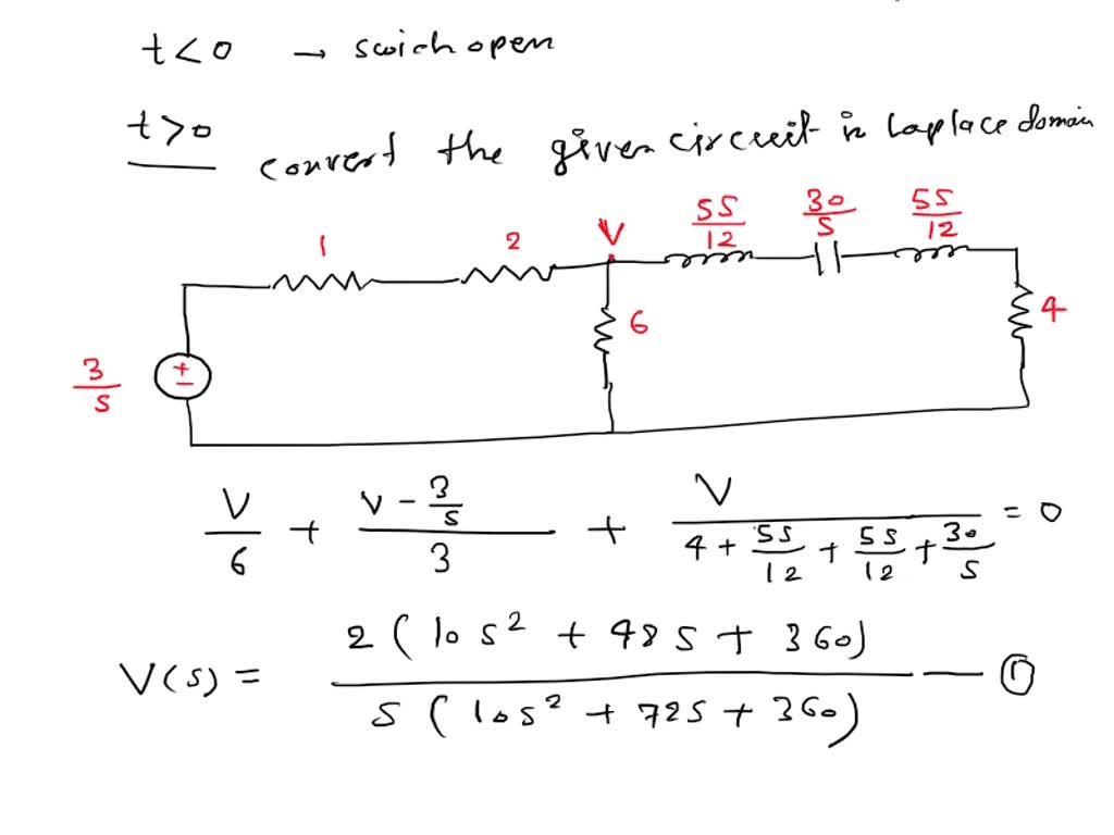 SOLVED: Problem 3 (30 pts) For the circuit shown in Fig (a), find: a) V(5) b) the impulse ...