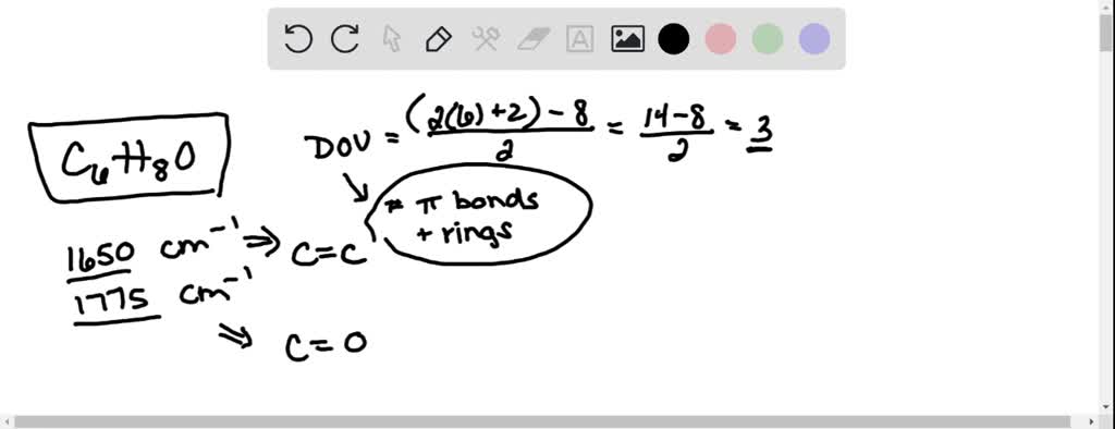SOLVED: The infrared spectrum of a compound with molecular formula ...