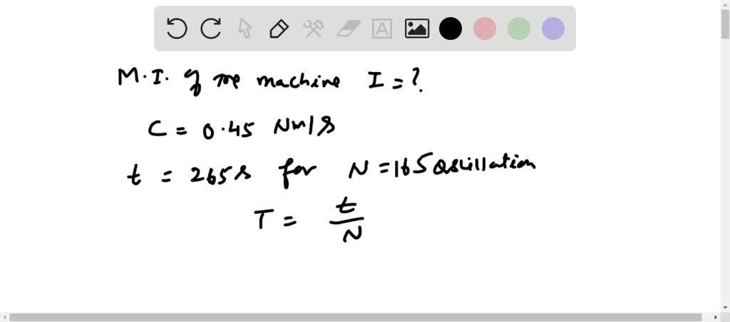 SOLVED: You want to find the moment of inertia of a complicated machine ...