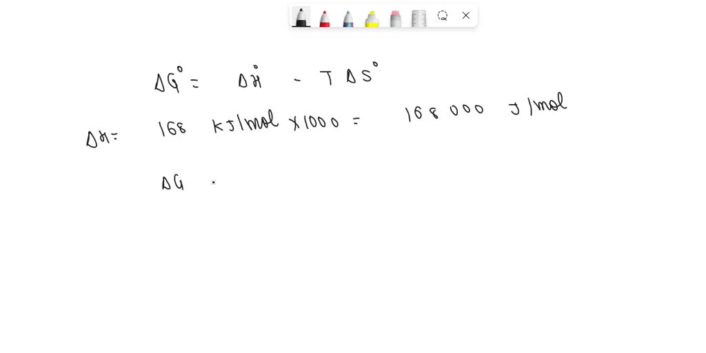SOLVED: For the reaction given in Part A, ΔS°rxn is 43.0 J/K. What is ...