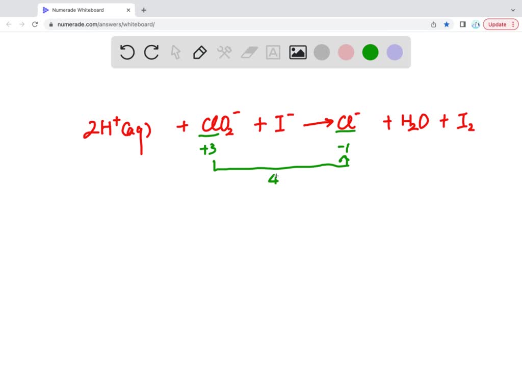 SOLVED: Balance the redox reaction by inserting the appropriate ...