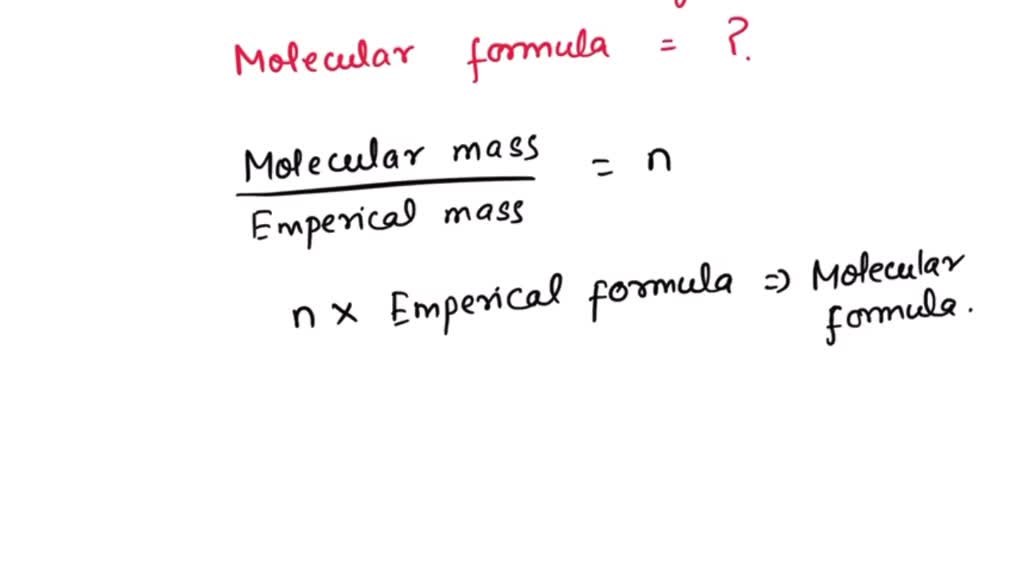 SOLVED: a hydrocarbon with an empirical formula of CH2 has a molar mass ...
