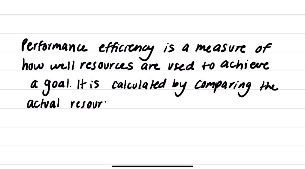 SOLVED: 12. Which performance metric is used to measure the efficiency of a manufacturing ...