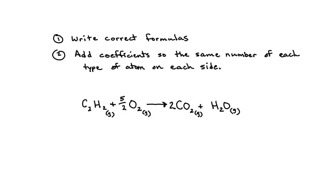 SOLVED: Acetylene; C2H2, is used to produce high temperatures for ...