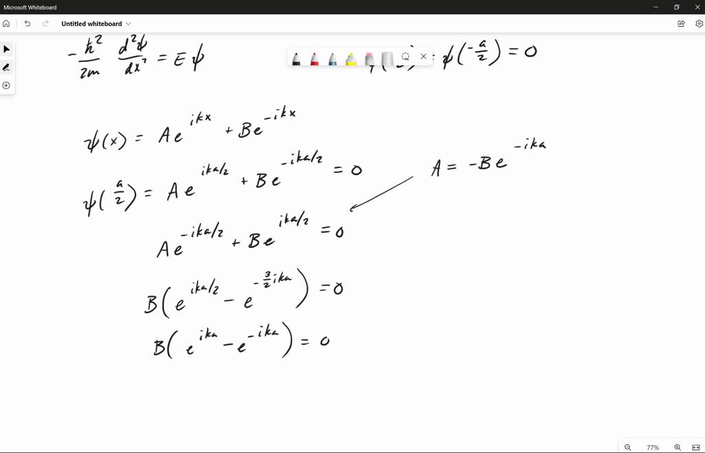 SOLVED: Ql: - Solve the time independent Schrodinger equation with ...