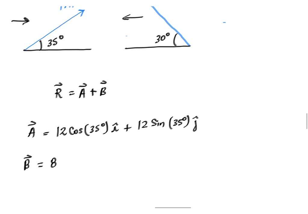 SOLVED: Consider the vectors A and B shown below: If A is subtracted ...