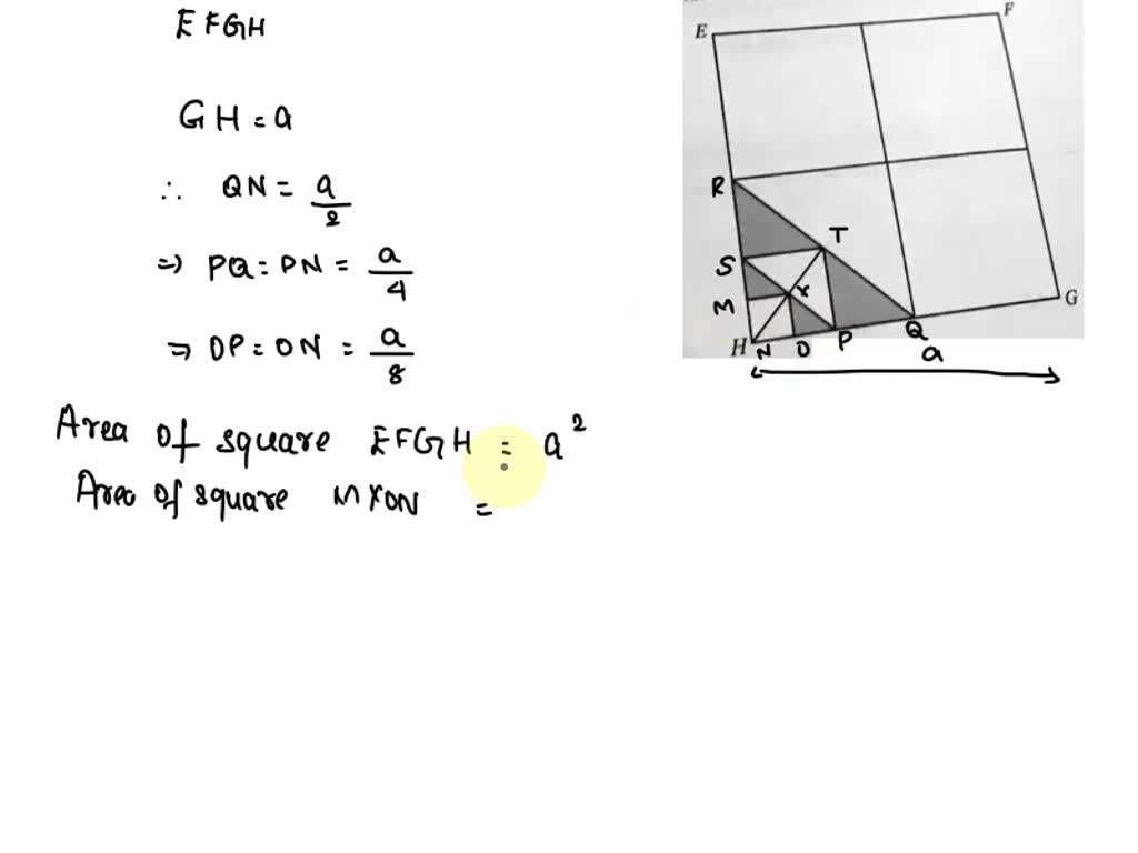 SOLVED: 194 The diagram shows square EFGH; and isosceles triangles. The ...