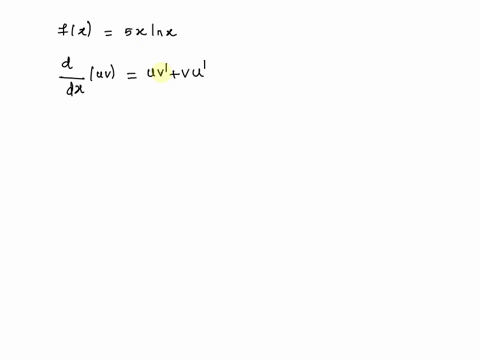 SOLVED: Differentiate the function. f(x) = 5x ln(3x) − 5x