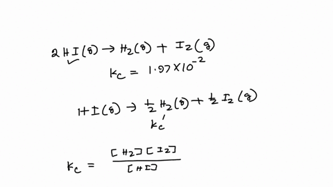 SOLVED: Write the equilibrium constant expression Kc for the following reaction. 2H2?O(g) O2?(g ...