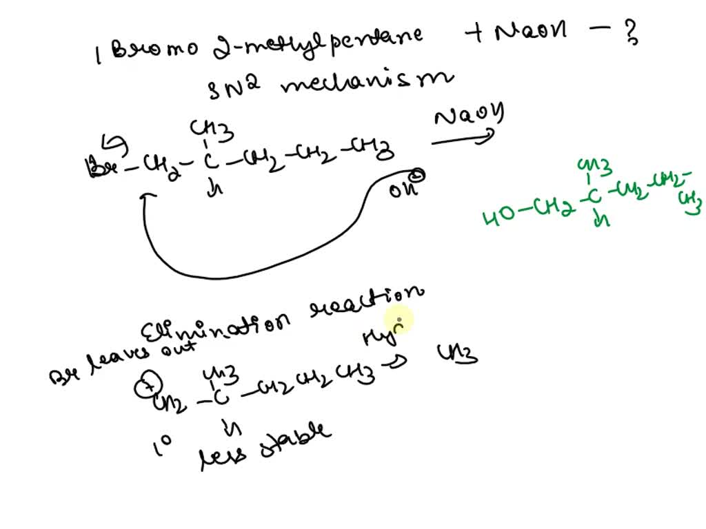 SOLVED: Q 3(d) [13 marks] Show the mechanism for the nucleophilic substitution reaction that ...
