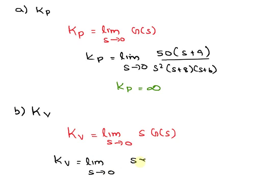 SOLVED: For a unity feedback system whose open-loop transfer function is given by 50 = S / (1 ...