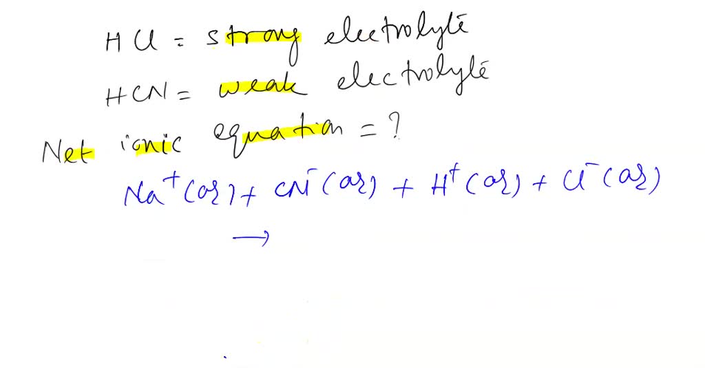 SOLVED: Write the net ionic equation for the following molecular ...