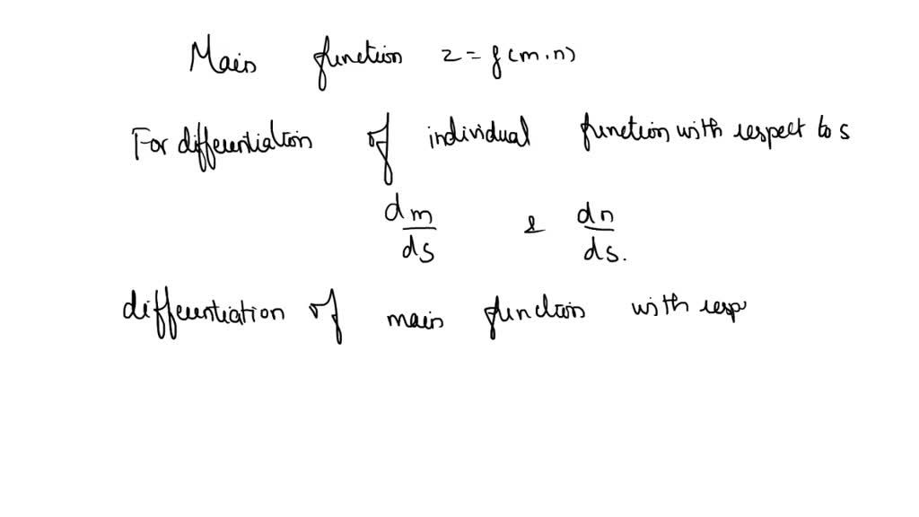 SOLVED: Draw dependency diagram and write chain rule formula for where ... SOLVED: Draw dependency diagram and write chain rule formula for where ...
