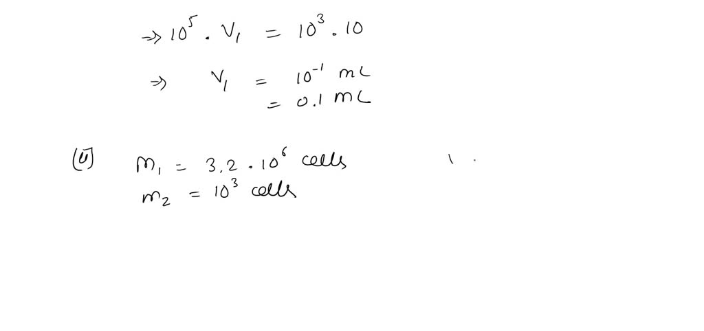 SOLVED: After trypsinizing and quenching T25 flask of cells student has ... SOLVED: After trypsinizing and quenching T25 flask of cells student has ...