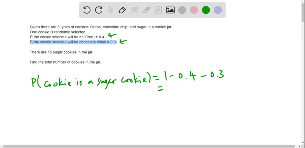 SOLVED: A cookie jar contains 3 types of cookies: Oreos, chocolate chip ...