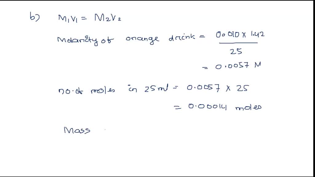 SOLVED: Texts: Sample Calculations - Ballentine's Assay of Ascorbic ...