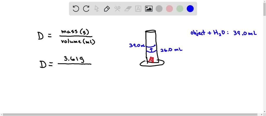 SOLVED: An irregularly shaped object is placed into a graduated ...