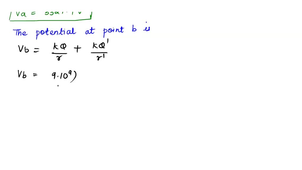 SOLVED: The figure shows two uniformly charged spheres (Figure Part A What is the potential ...