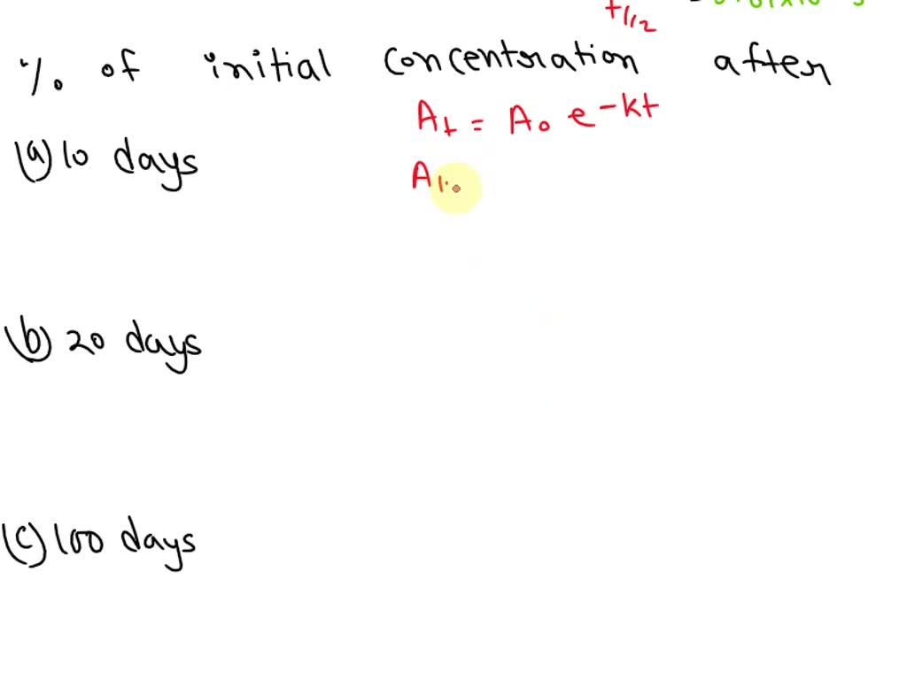 SOLVED: Polonium-210 has a half-life of 138 days (a Find an equation P ...