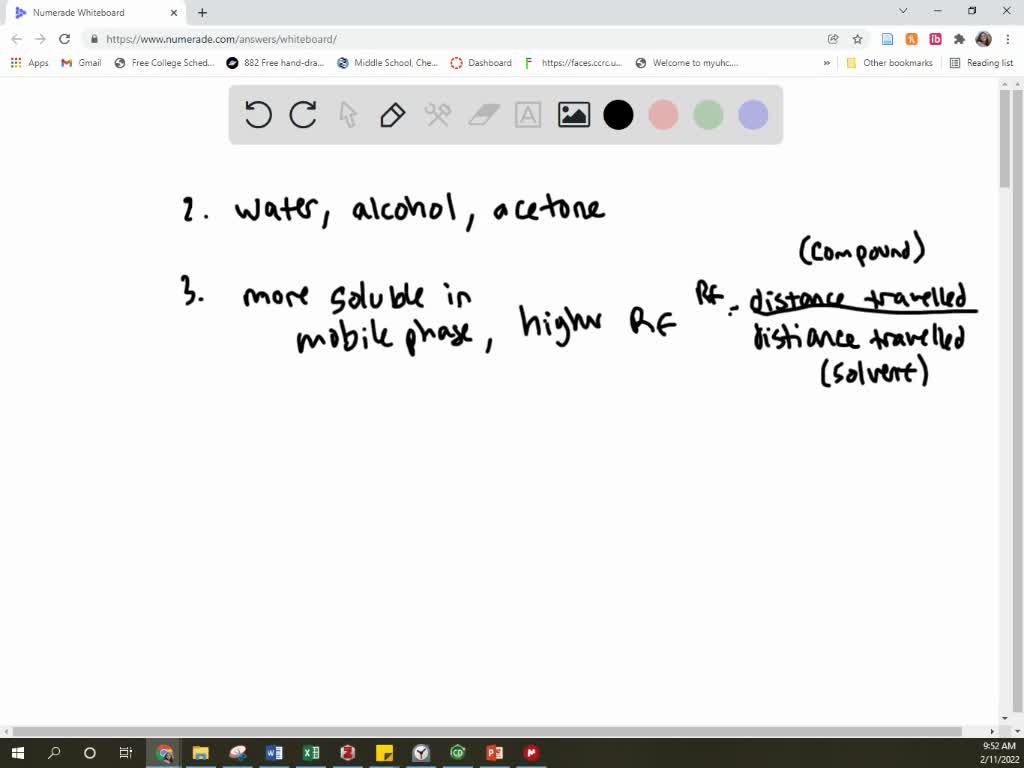 SOLVED: 2. What is the mobile phase used for the paper chromatography ...