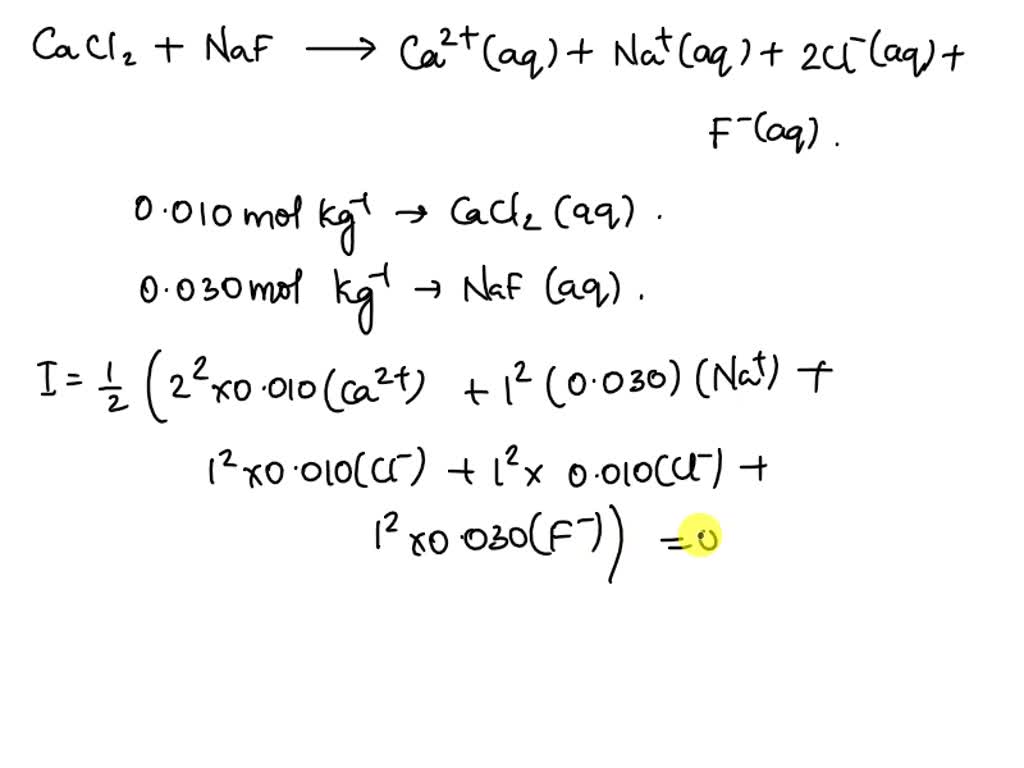 Solved 5 12 Estimate The Mean Ionic Activity Coefficient And Activity Of A Solution That Is 0