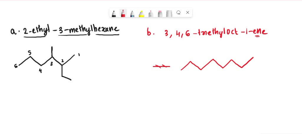 SOLVED: Draw line structural formulas for the following hydrocarbons: a ...