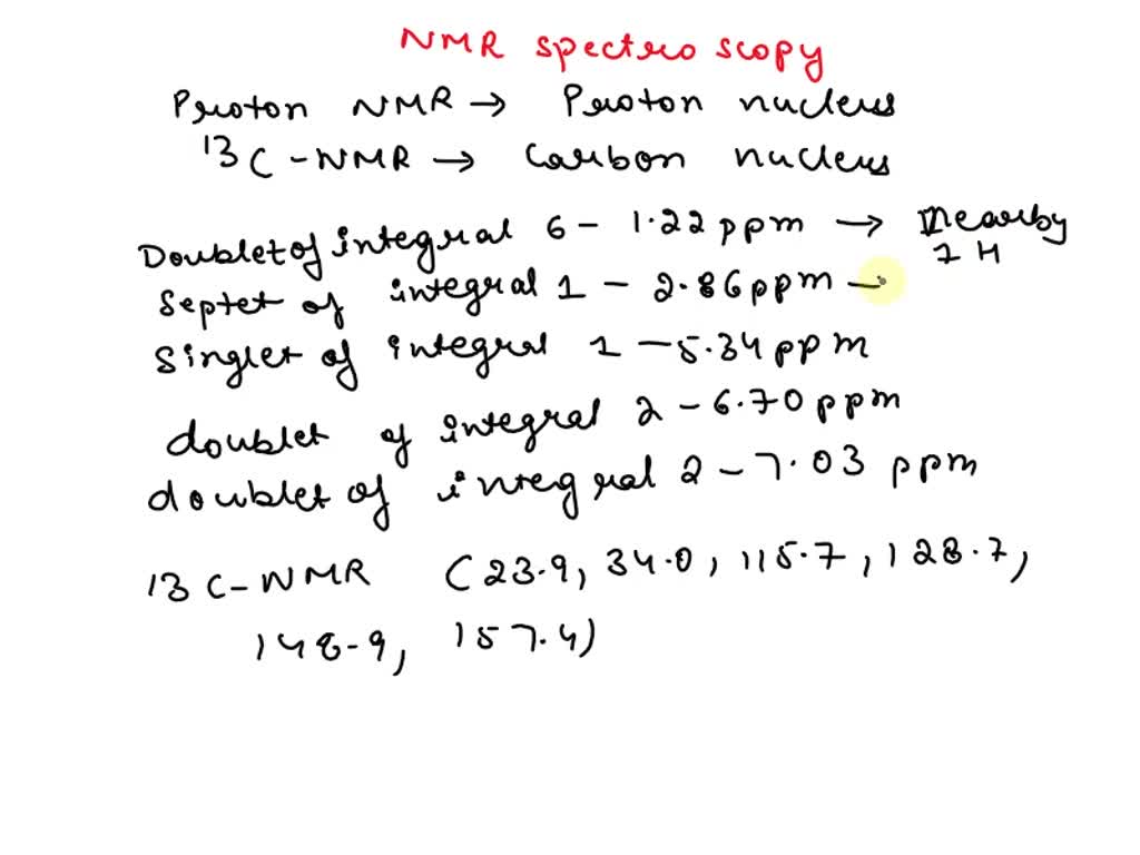 SOLVED: Compound B has molecular formula C9H12. It shows five signals ...
