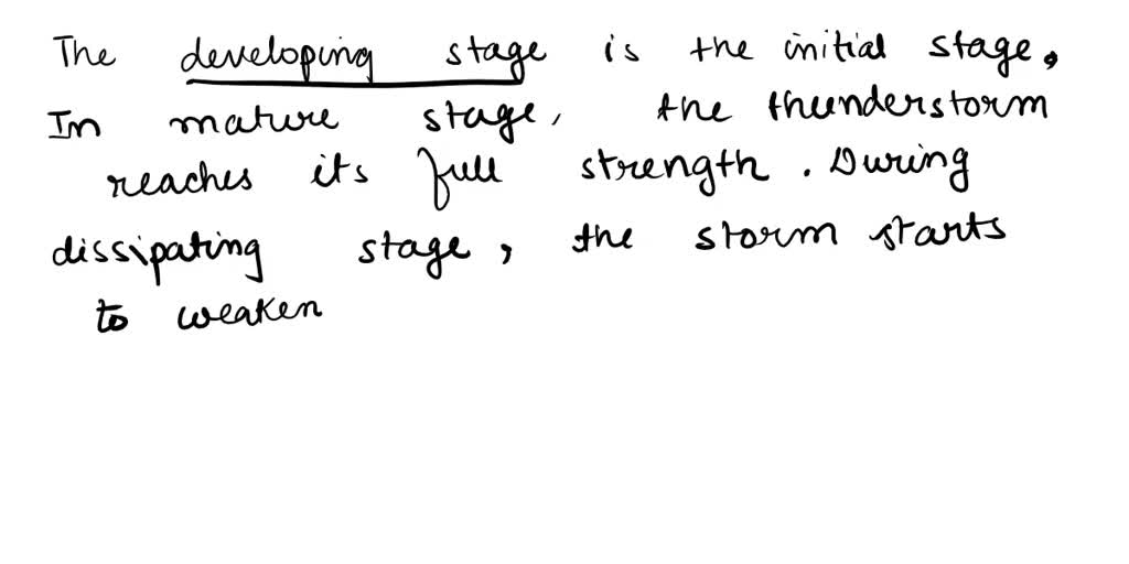 SOLVED: A feature sometimes present in thunderstorms that may prolong ...