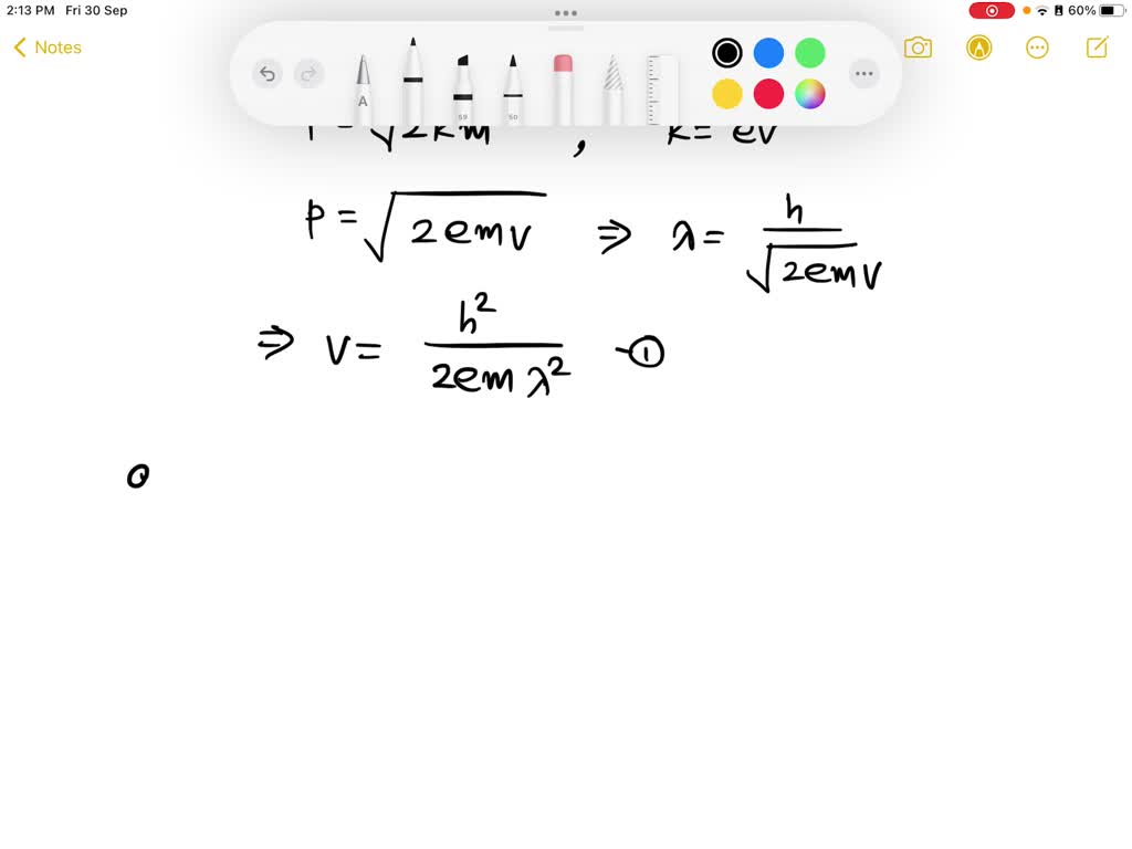 SOLVED: Through what potential difference must electrons be accelerated to resolve the following ...