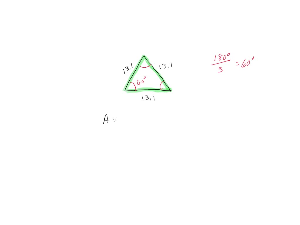 SOLVED: Find the area of the triangle with the given description. (Round your answer to one ...